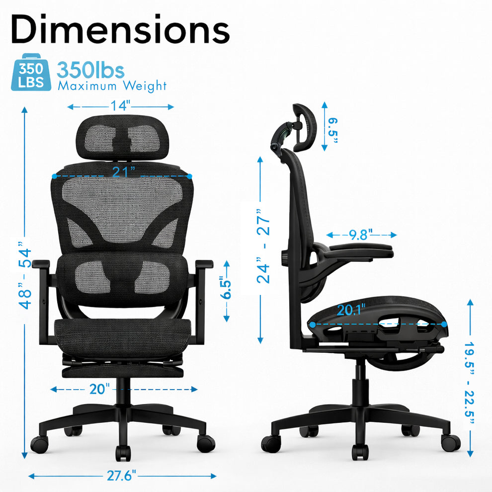 Premium ALL Mesh Ergonomic High-Back Office Chair – Arcade X